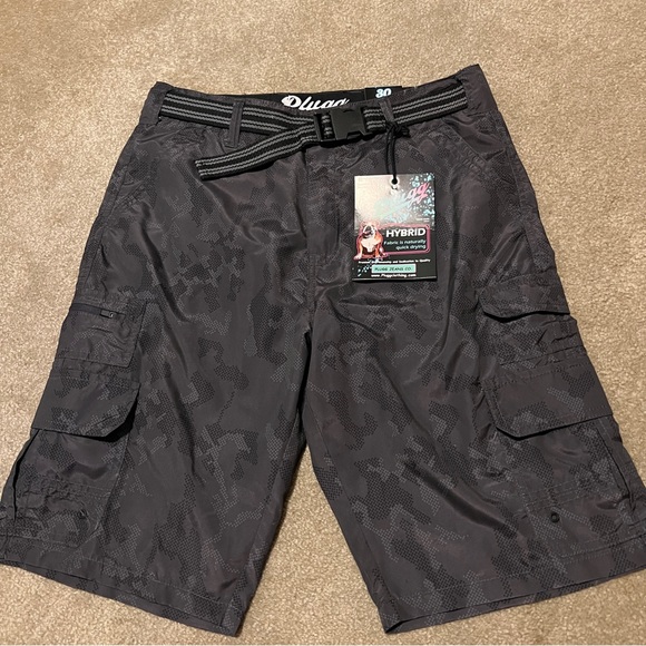 Plugg | Shorts | Plugg Gray Camo Hybrid Belted Shorts For Men Size 3 ...